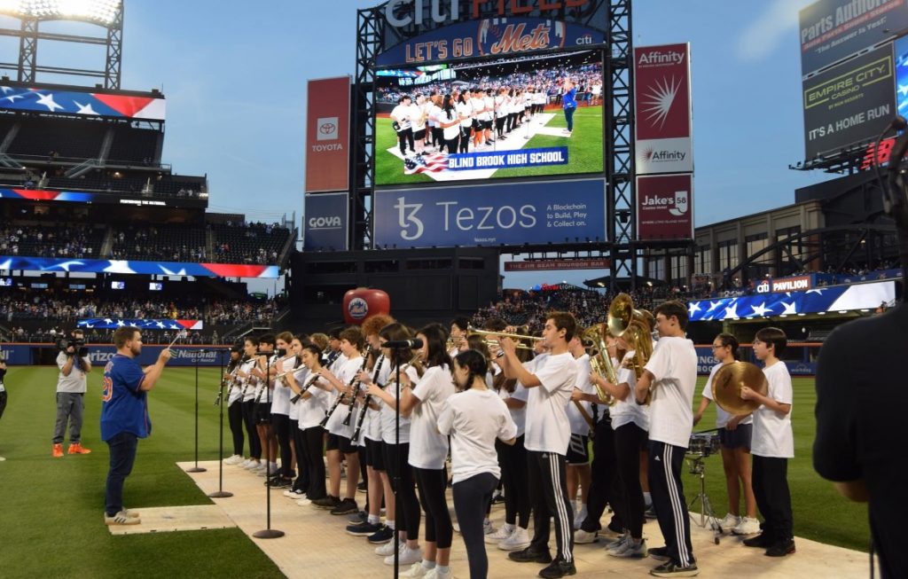 Blind Brook High School Band Takes on Citi Field in an Exciting ...